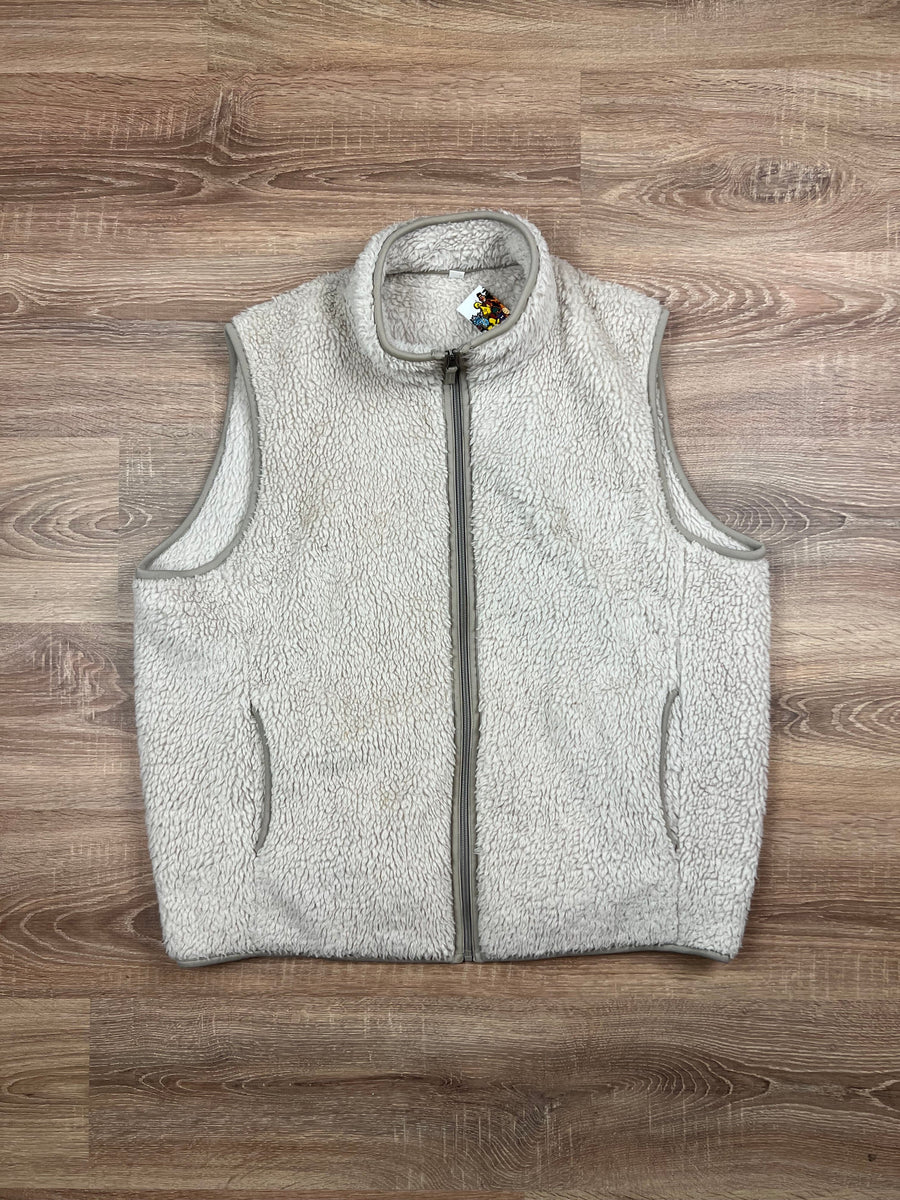Cream Uniqlo Sherpa Fleece Gilet (XL)– Retroflex