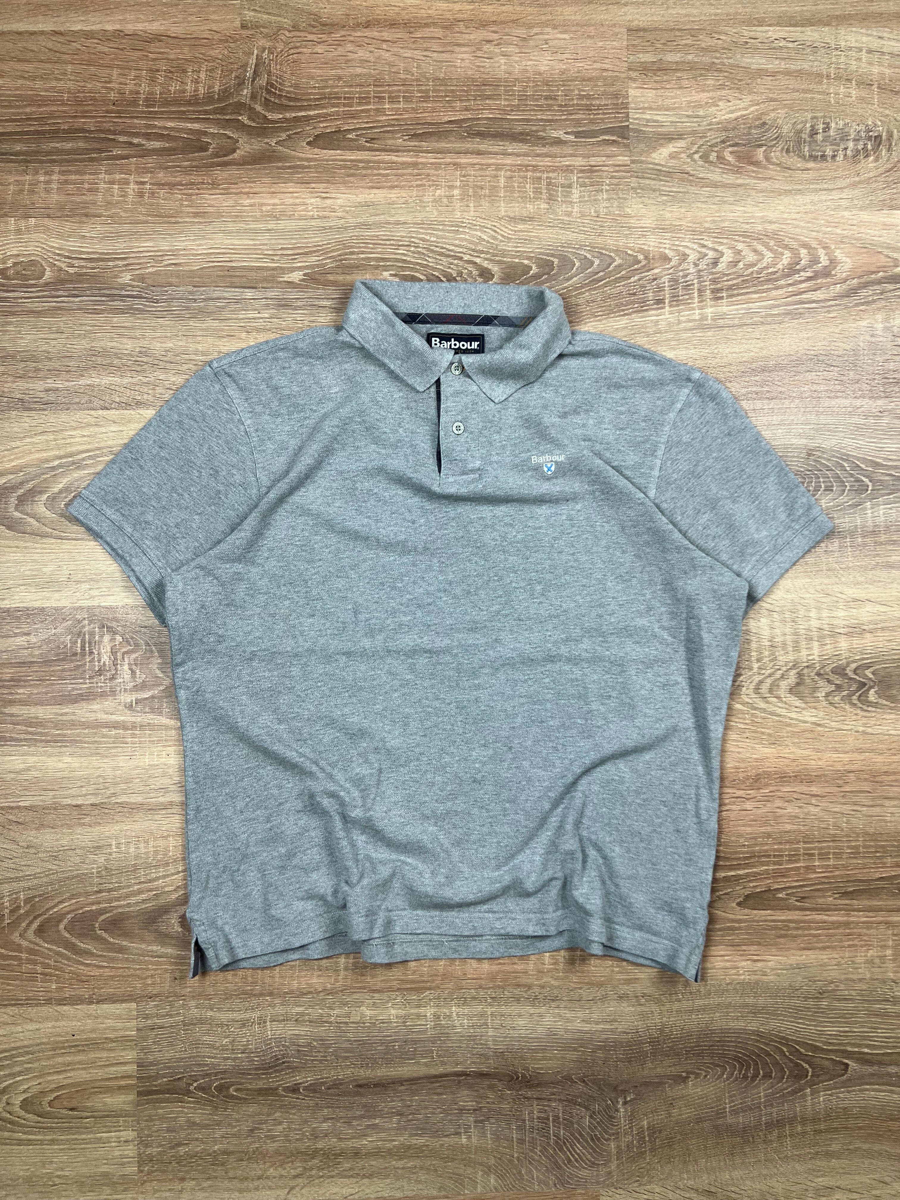 Grey Barbour Pique Cotton Polo Shirt (L)– Retroflex